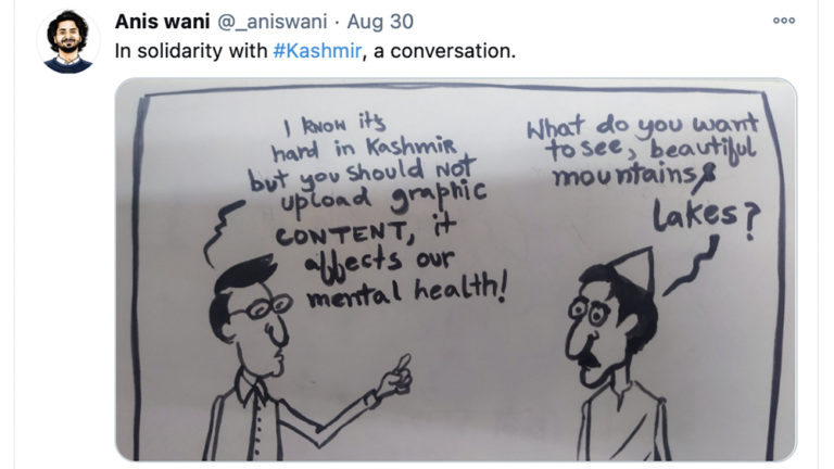 Kashmir: Anis Wani fortsätter teckna trots hoten – Global Bar Magazine