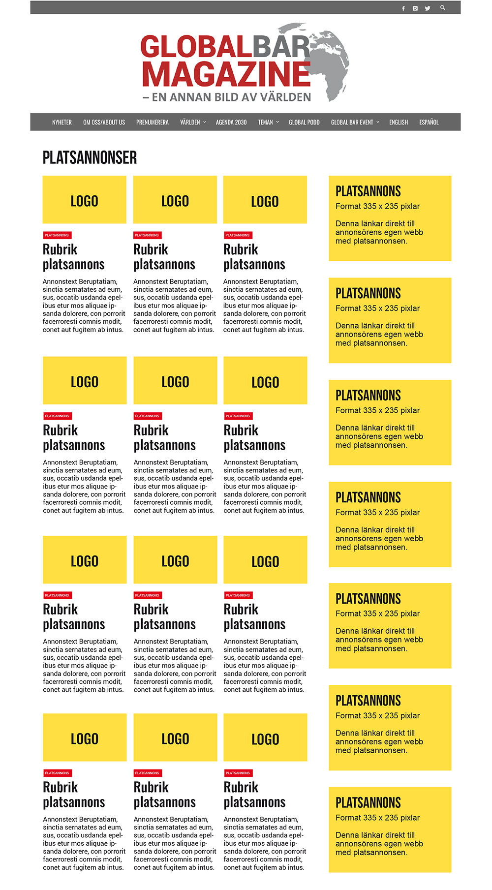 Annonsera – Global Bar Magazine