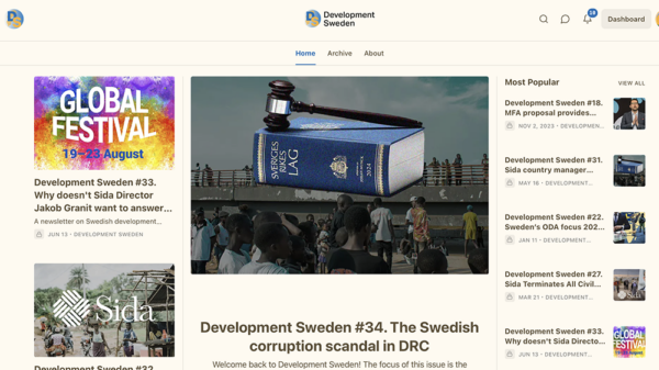 Development Sweden #34. The Swedish corruption scandal in DRC – Global Bar Magazine